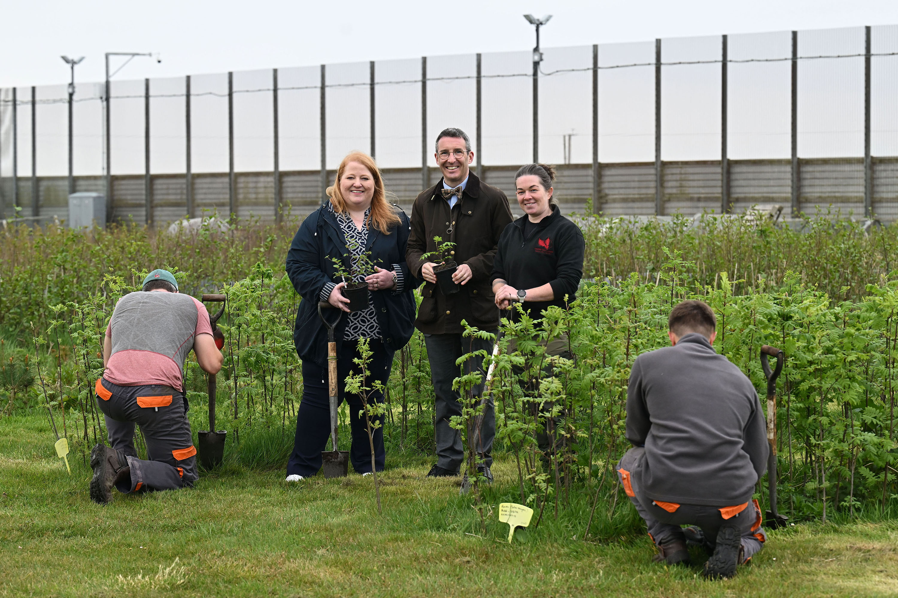 Long and Muir visit tree nursery at Magilligan Prison | Department of ...