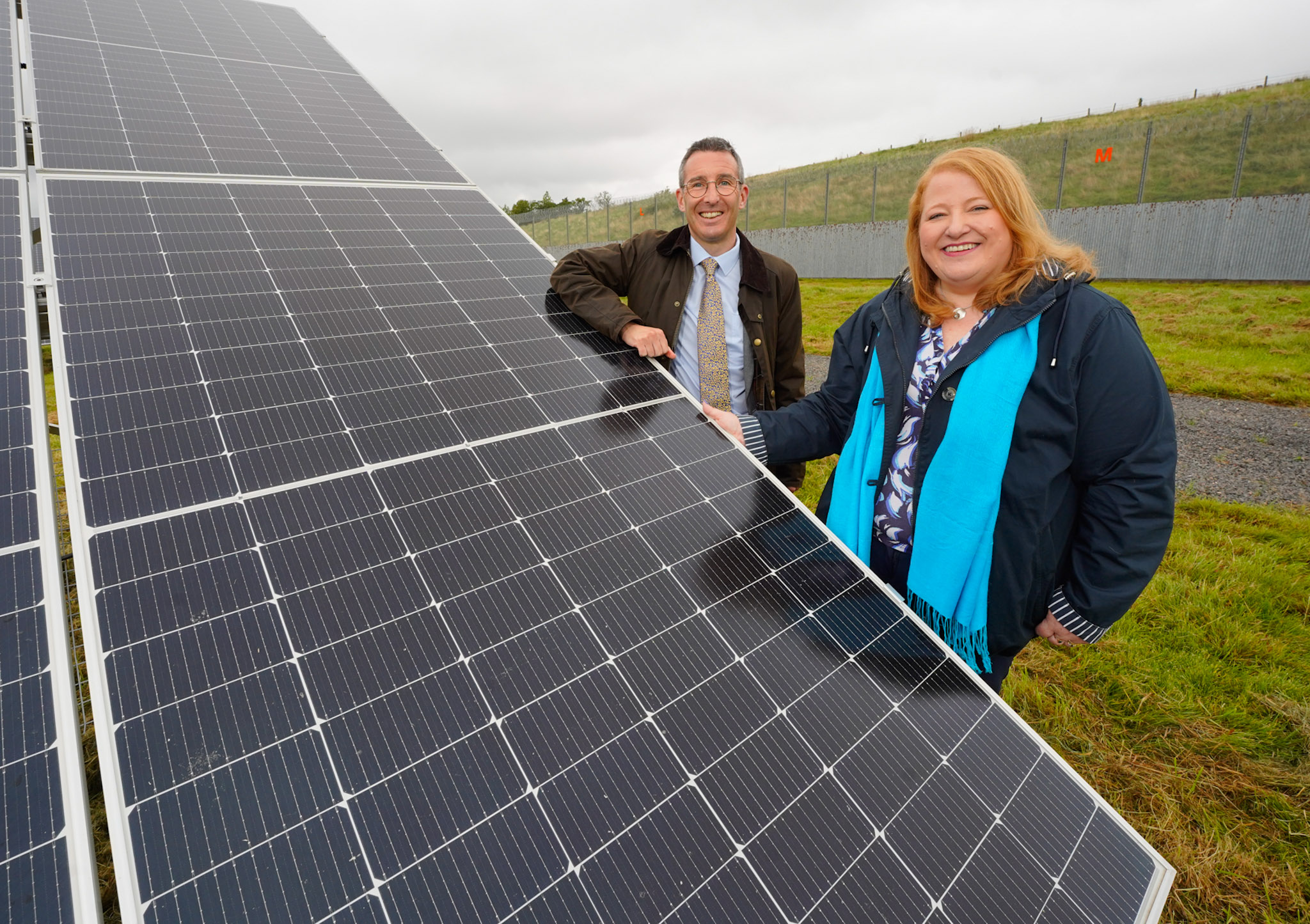 Long and Muir open solar panel farm at Hydebank Prison | Department of ...