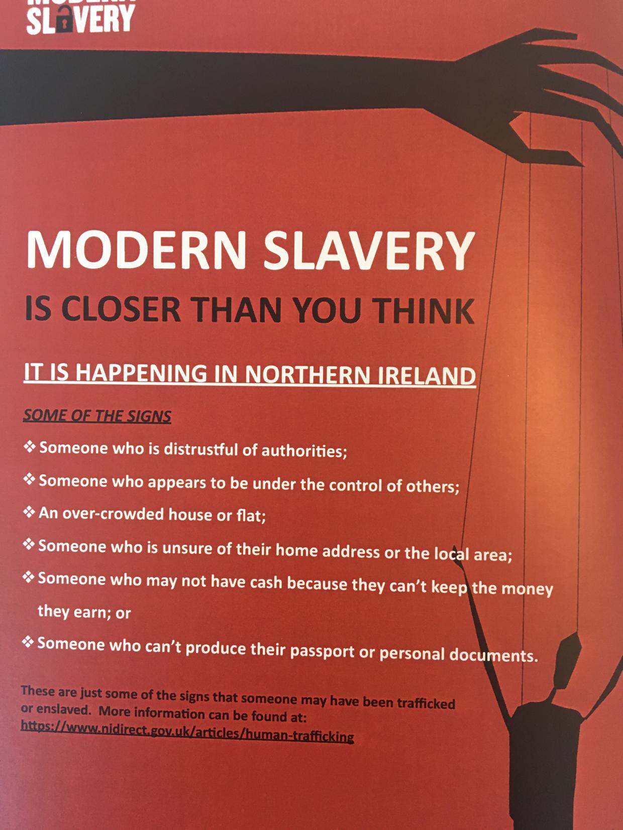 Be alert to Modern Day Slavery | Department of Justice