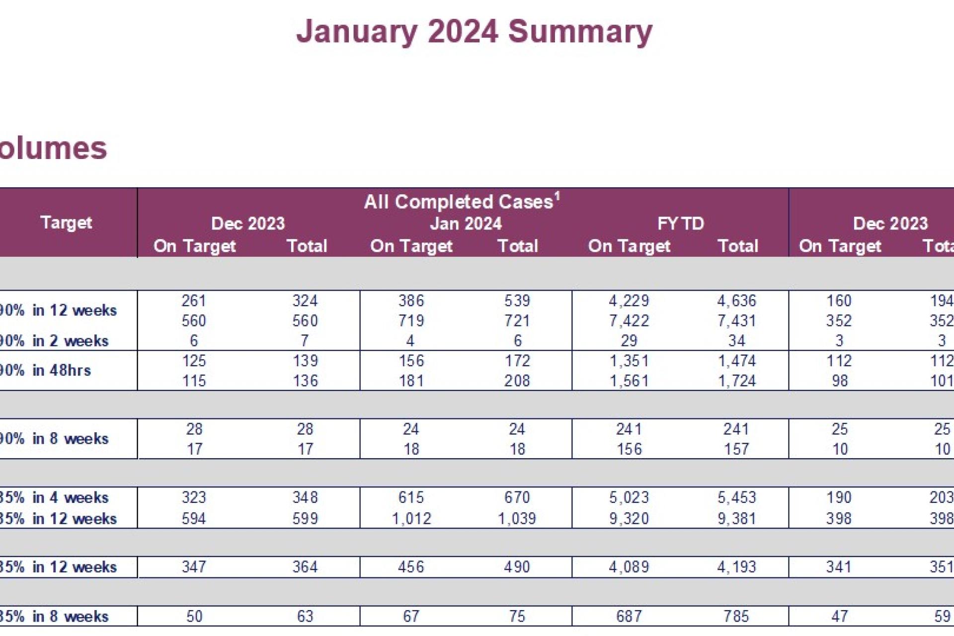 LSANI - Key Performance Indicators (KPIs) for January 2024 | Department ...